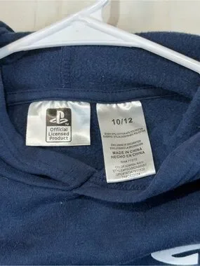 Sony | Shirts & Tops | Sony Playstation Navy Blue Hoodie With ...